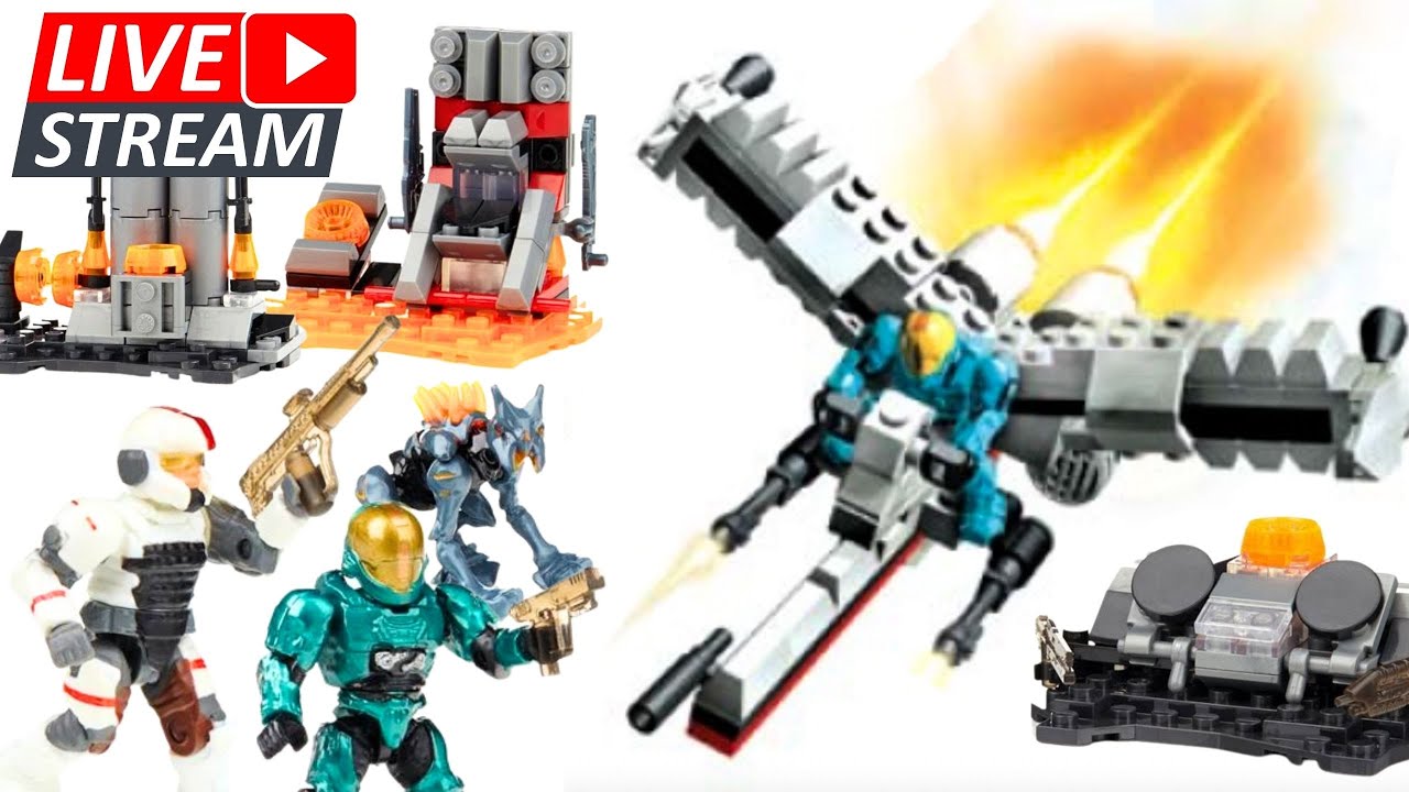 3 in 1 Booster Frame LIVE Build! Halo Mega Bloks - YouTube