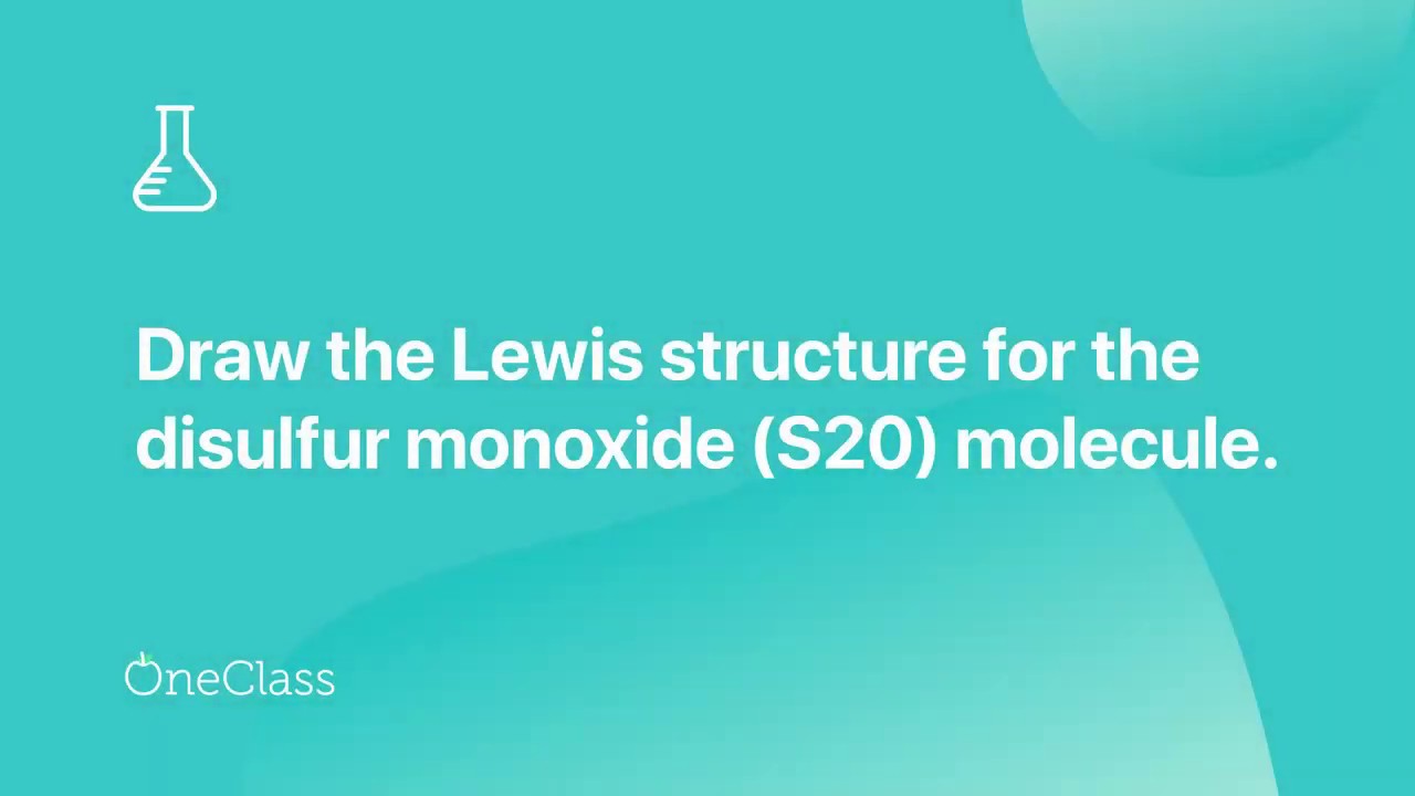s2o lewis structure - YouTube