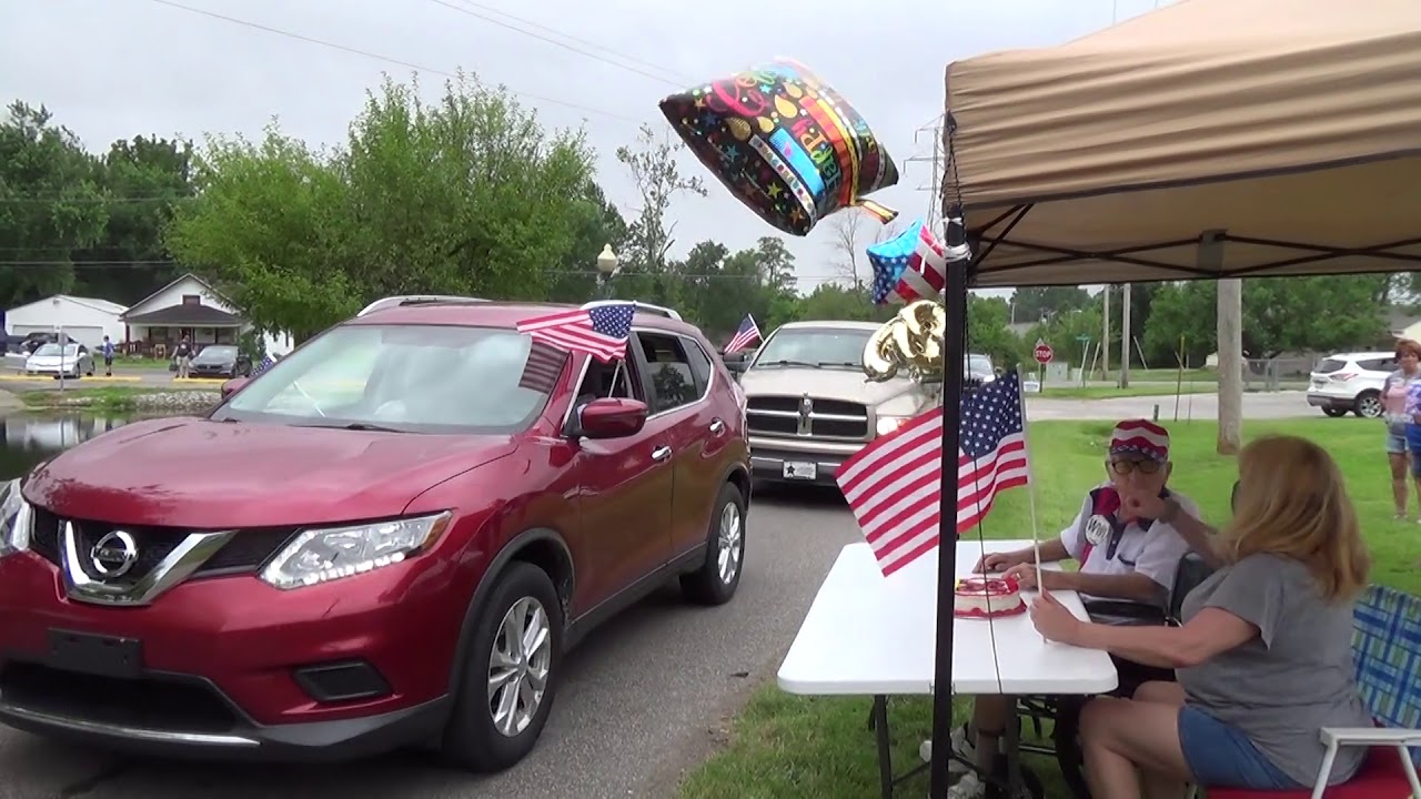 Jim Burrell - 98th Birthday Parade - YouTube