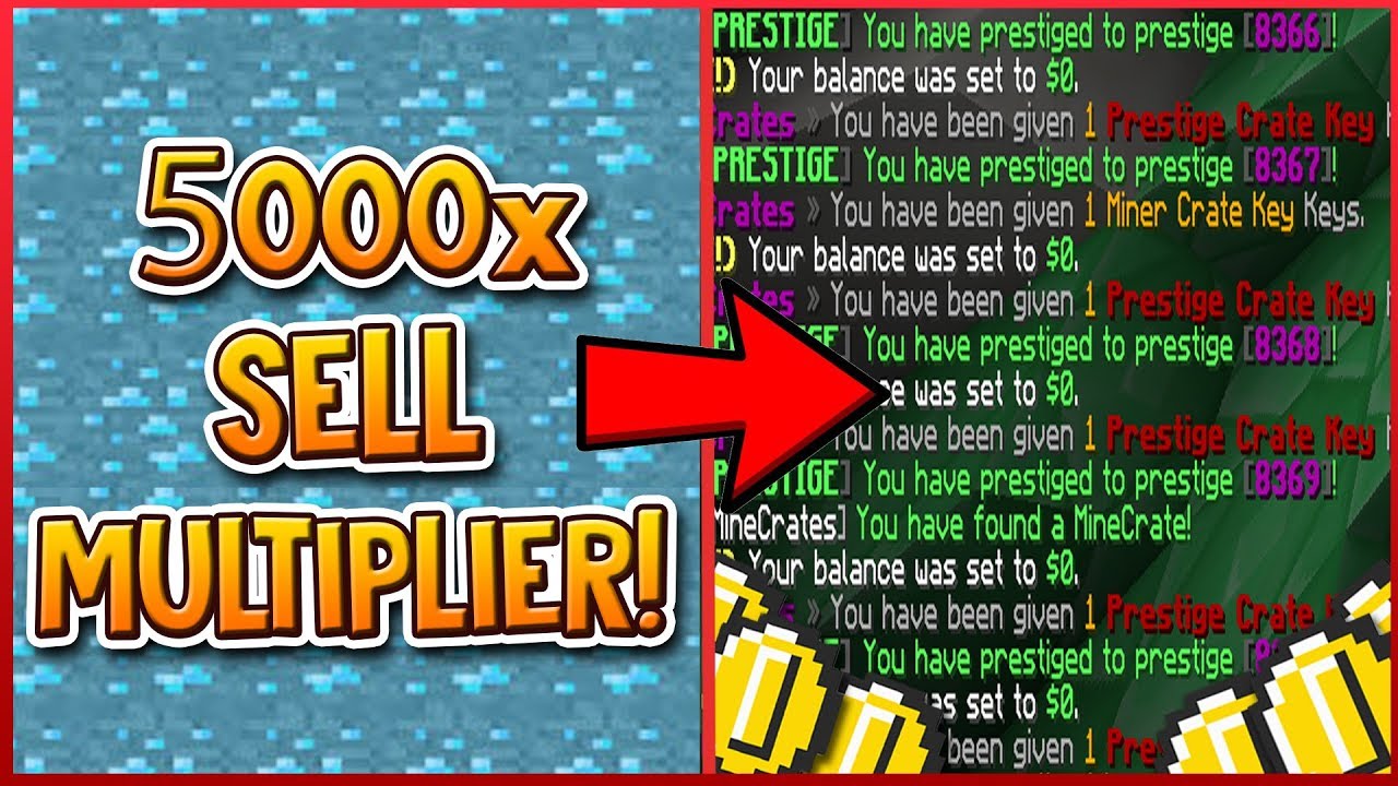 5000x SELL MULTIPLIER IS OP!! | MINECRAFT PRISON - YouTube