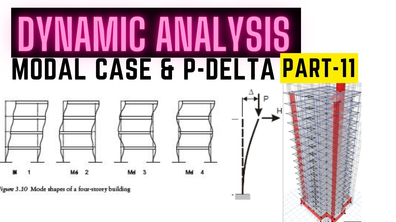 P-Delta & Modal Case define for Dynamic Analysis || Dynamic Analysis Part-11 || Modal Analysis ...