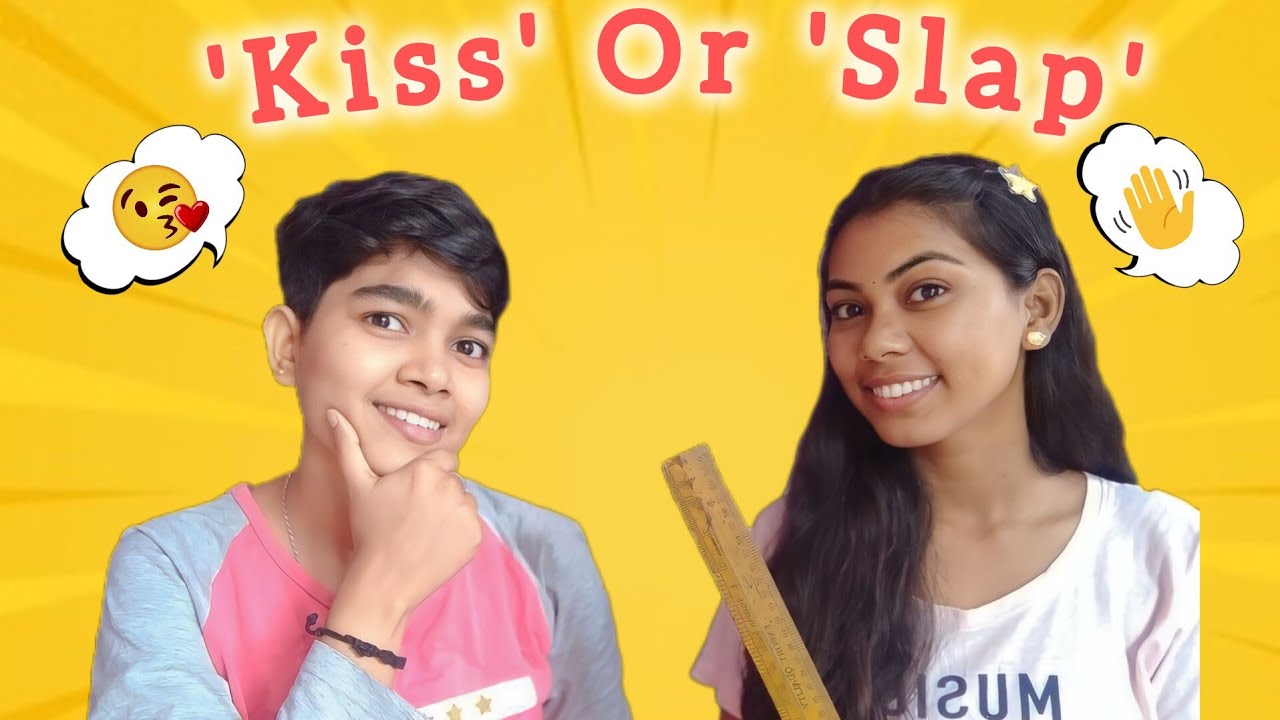 'KISS' Or 'SLAP' Challenge 😂😢 Lesbian Couple Challenge🤩 @Ghutu_Baban ...