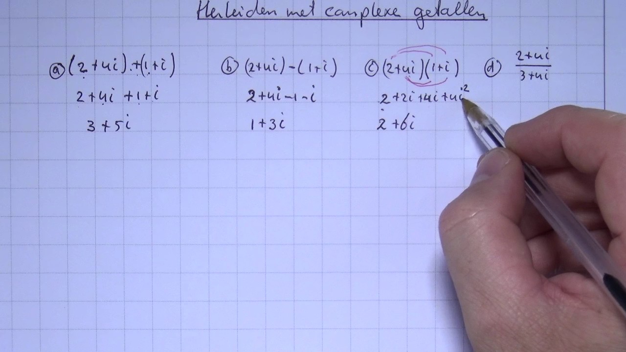 VWO5wisD_H10_3 Herleiden met complexe getallen - YouTube