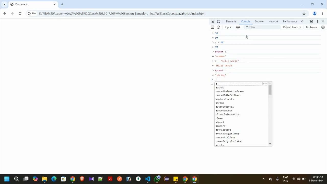 Javascript datatypes and typeof - YouTube