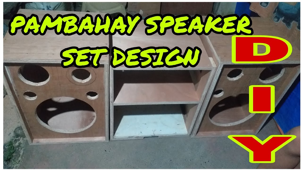 Ep.2 ‐ PART 1/ MAKING DIY SPEAKER BOX DESIGN/Paano magbutas sa speaker ...