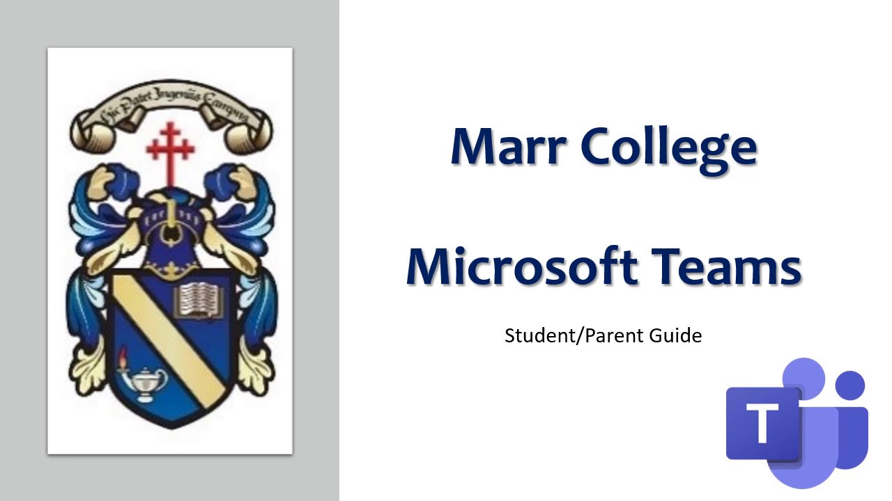 Marr College Student Teams Guide 2020 - YouTube