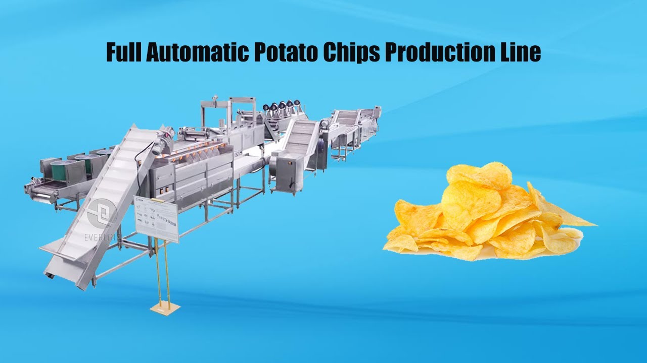 Full Automatic Potato Chips Production Line|Potato Chips Making Machine ...