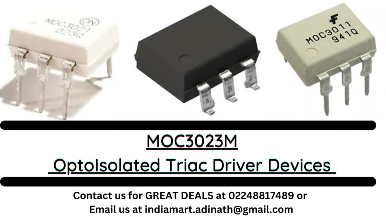 MOC3023M Isolated Triac Driver Devices - YouTube