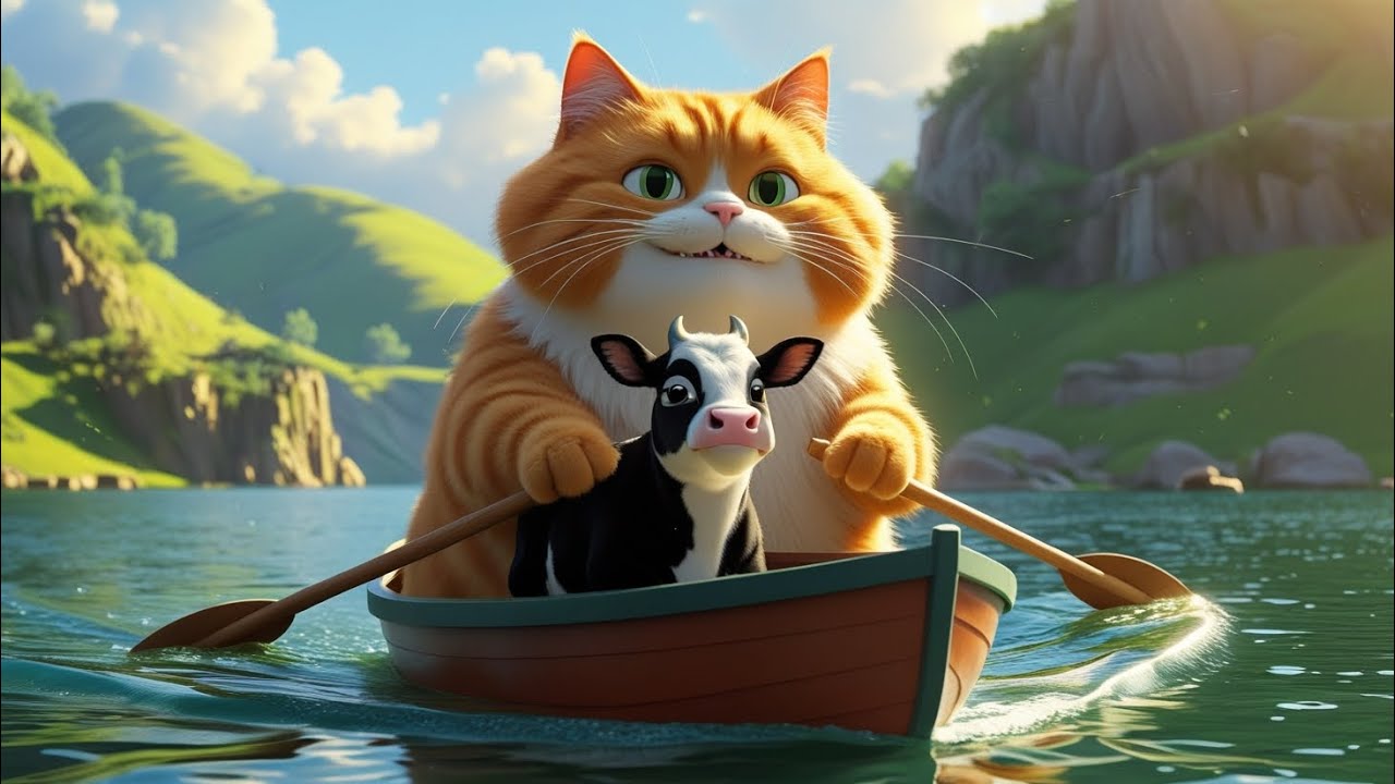 Cats And Cows Farm | The life of a cat and a cow who live on a farm in ...