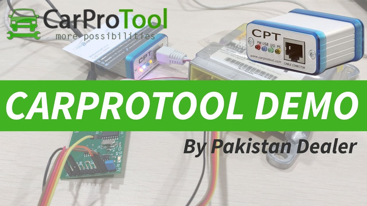 CPT CarProTool demo airbag dashboard repair Pakistan Dealer on Toyota Aqua - YouTube
