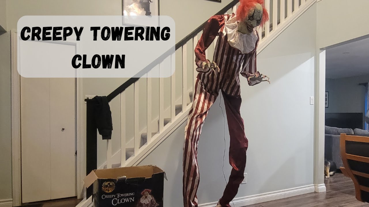 Creepy Towering Clown - YouTube