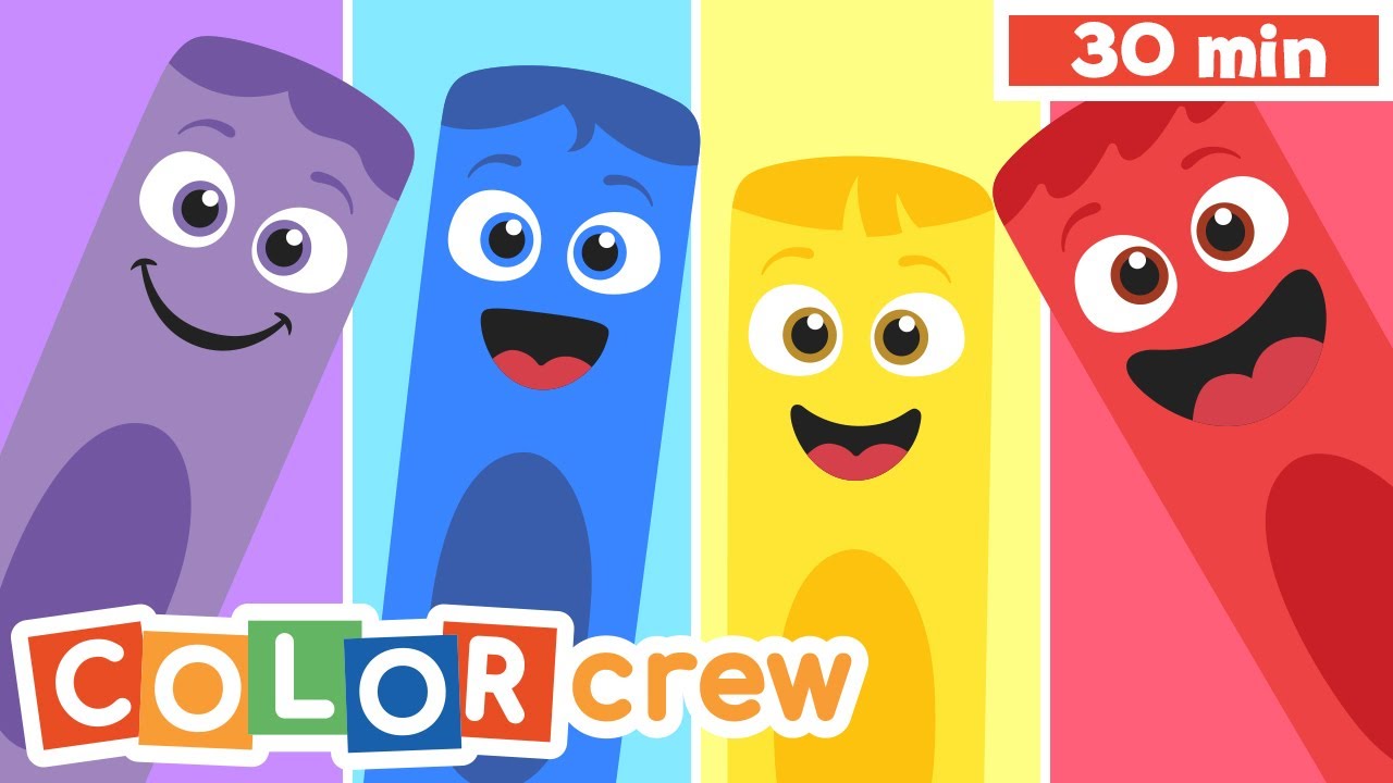 Toddler Learning Videos w Color Crew - 30 minutes | @BabyFirst Learn ...