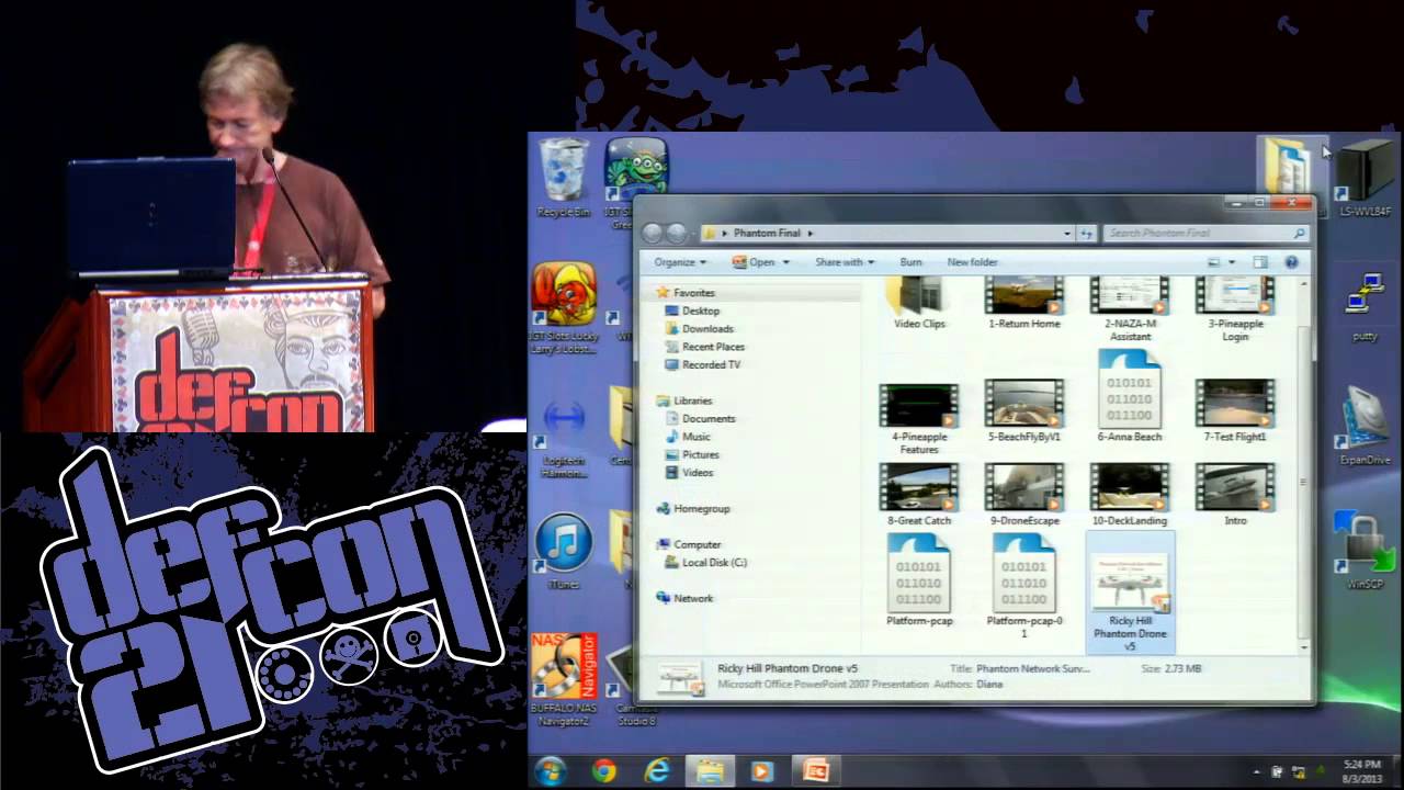 Defcon 21 - Phantom Network Surveillance UAV / Drone - YouTube