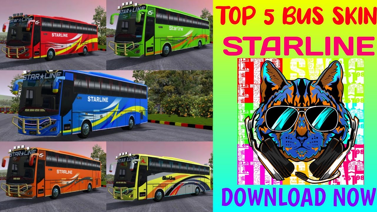 Top 5 Bangladeshi starline bus skin for bus simulator Indonesia ...