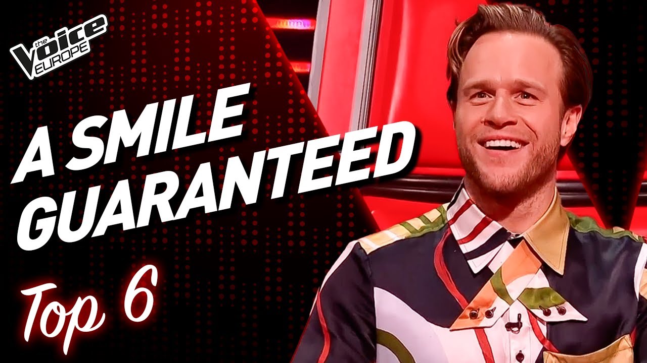 AMAZING Blind Auditions on The Voice that will make you SMILE! | TOP 6 ...