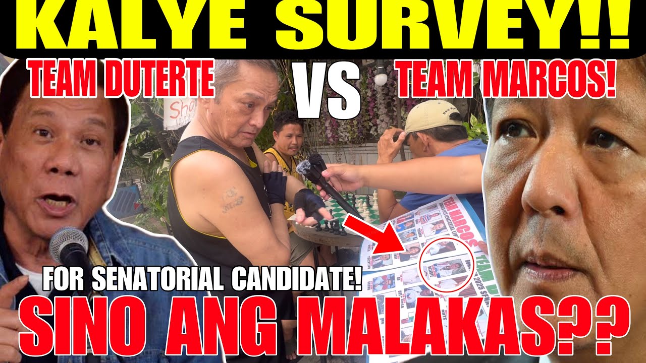 KALYE SURVEY! TEAM DUTERTE VS TEAM MARCOS!! SINO ANG MALAKAS! HETO NA ...
