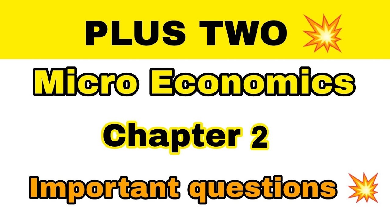 PLUS TWO MICRO ECONOMICS chapter 2 theory of consumer behaviour 10 ...