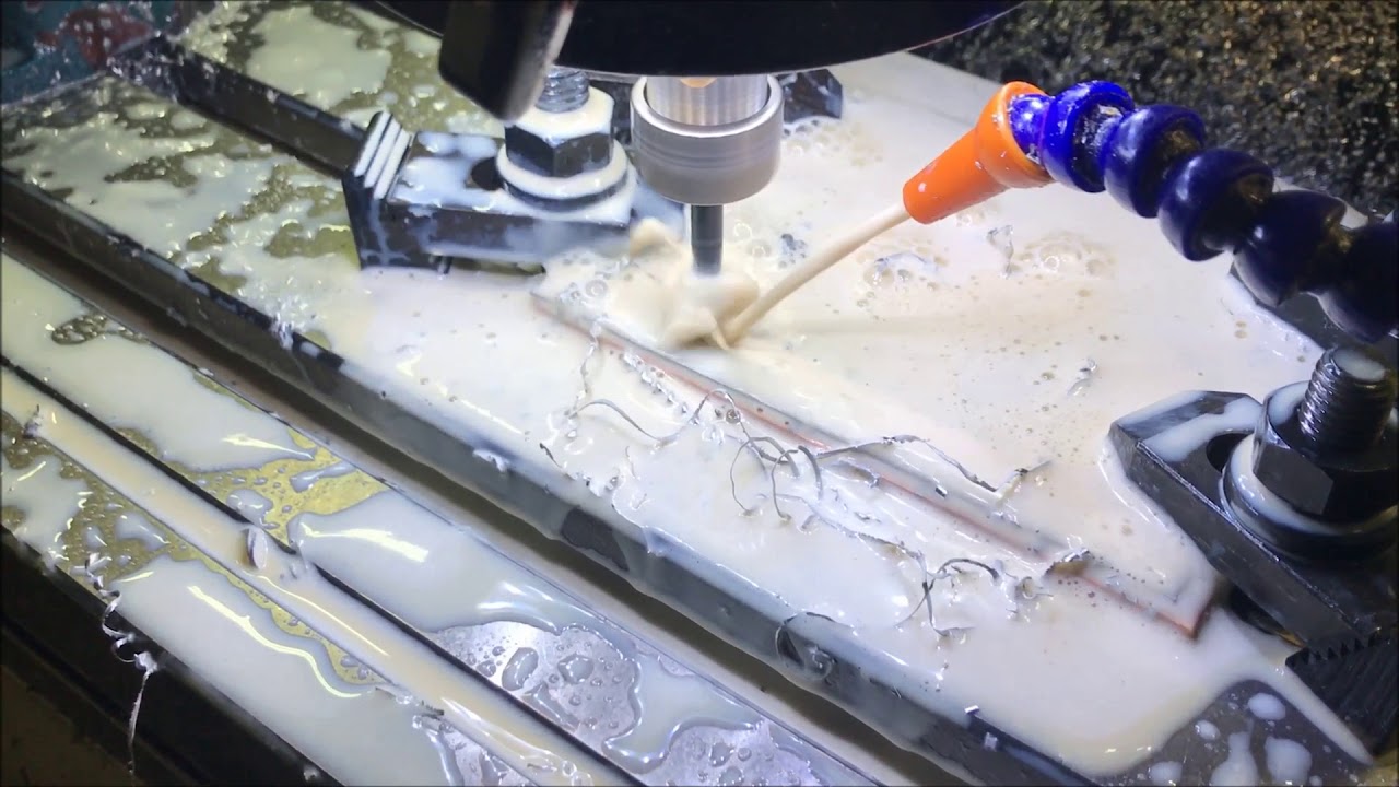 Machining a 395 cylinder spacer - YouTube