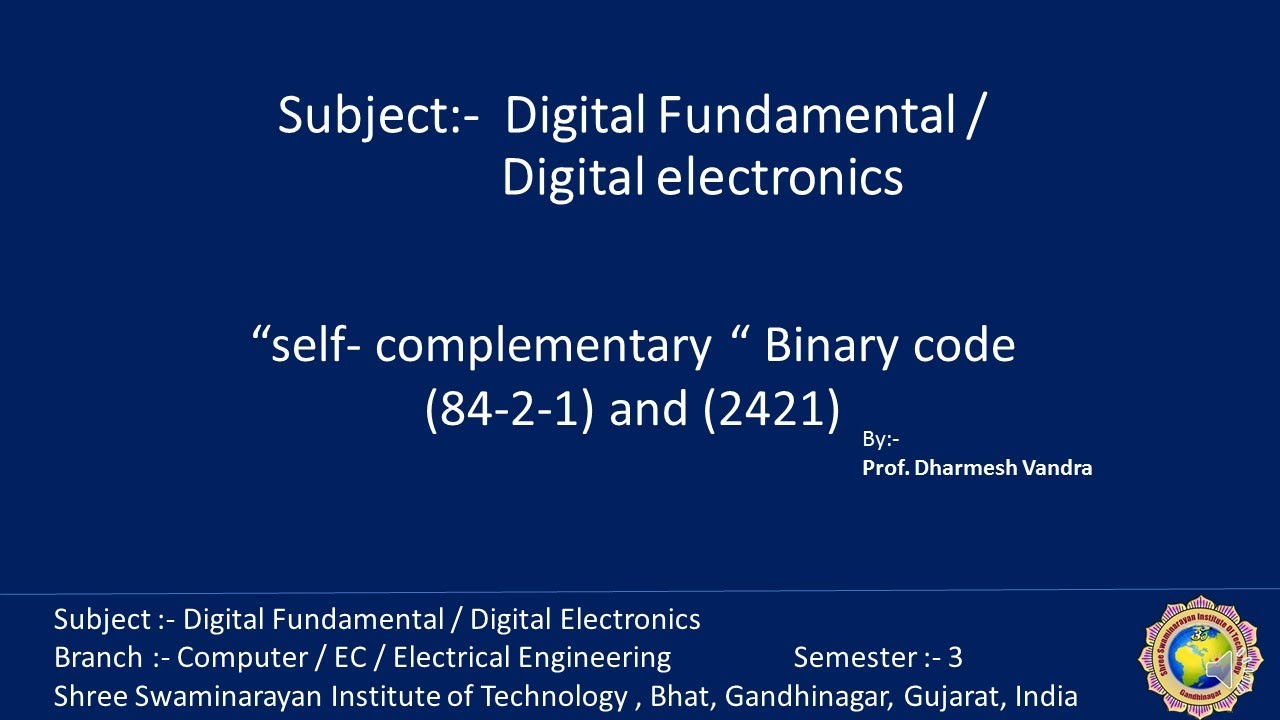 Digital Electronics Binary Coded Decimal Number 84 2 1 Code And 2421 Digital Electronics Binary Coded Decimal Number 84 2 1 Code And 2421