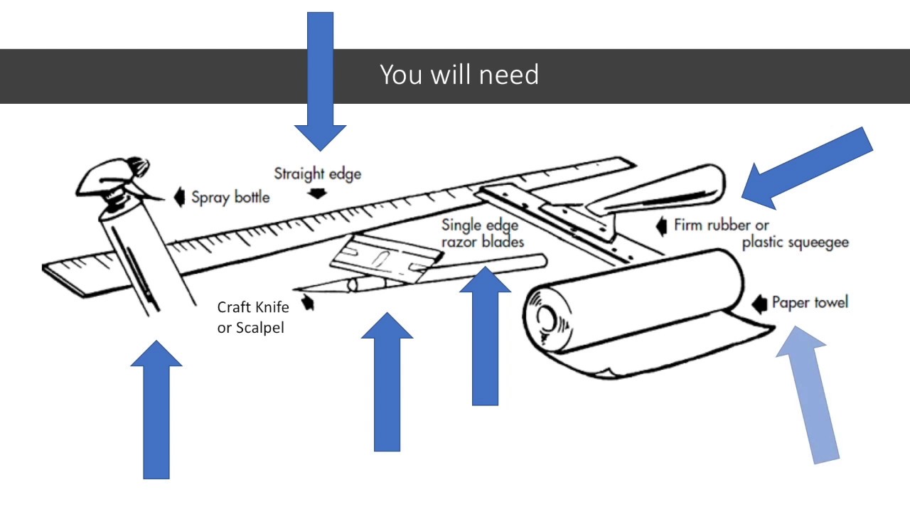 How to apply window film including privacy film - YouTube