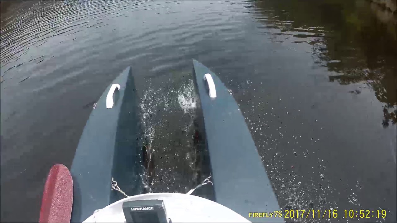 Kayak Catamaran Home Built Australia - YouTube