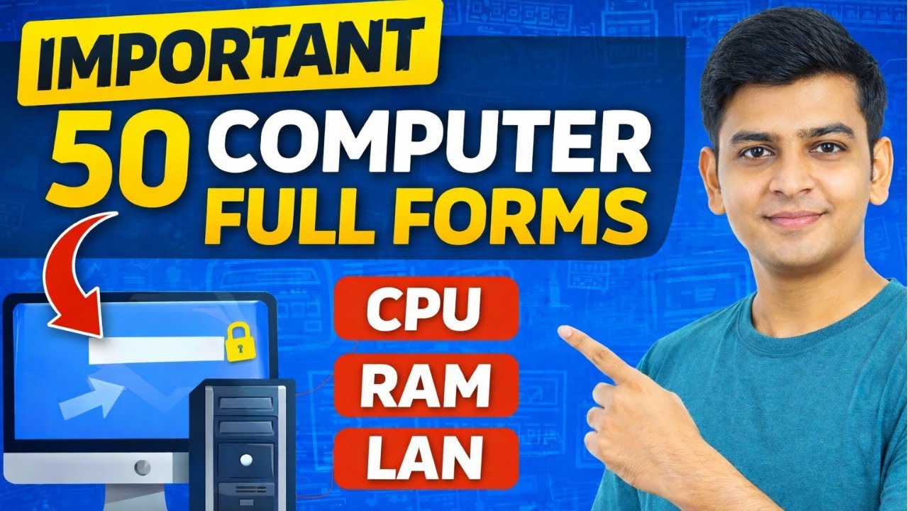 50 Most Important Computer Full Forms | Important Computer ...
