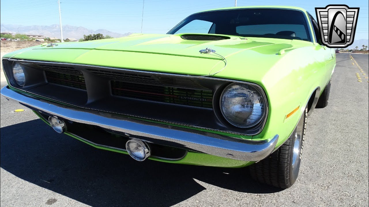 1970 Plymouth Cuda 'High Impact' J5 Lime Green #studiodaveed #plymouth ...
