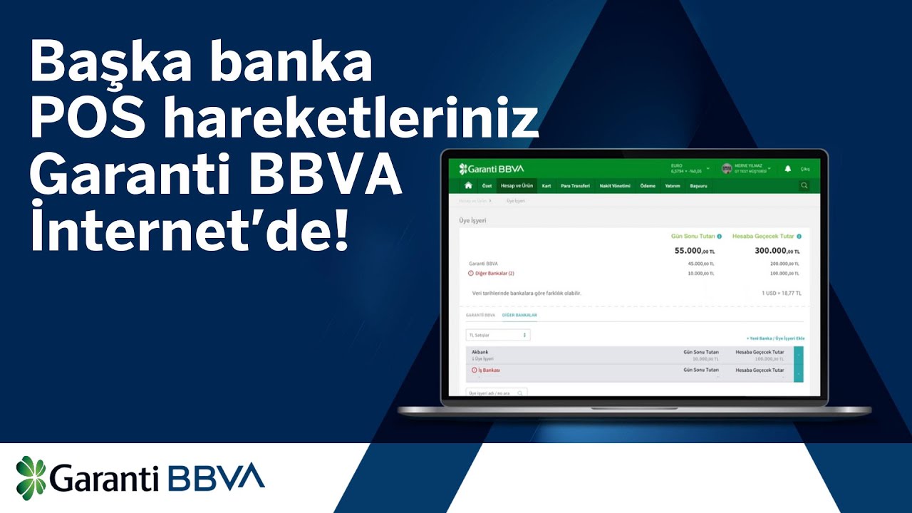 Başka banka POS hareketlerinizi Garanti BBVA Mobil ve İnternet’ten ...