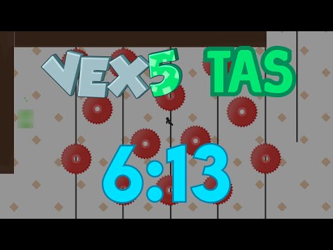 [TAS] Vex 5 beaten in 6 minutes | Vex 5 any% all levels in 6:13.93