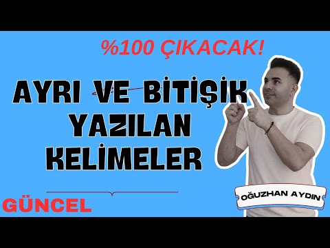 2025 GünceI Ayrı ve Bitişik Yazılan Kelimeler I Bu On Soru Sınavda Hayat Kurtarır I Yazım Kuralları
