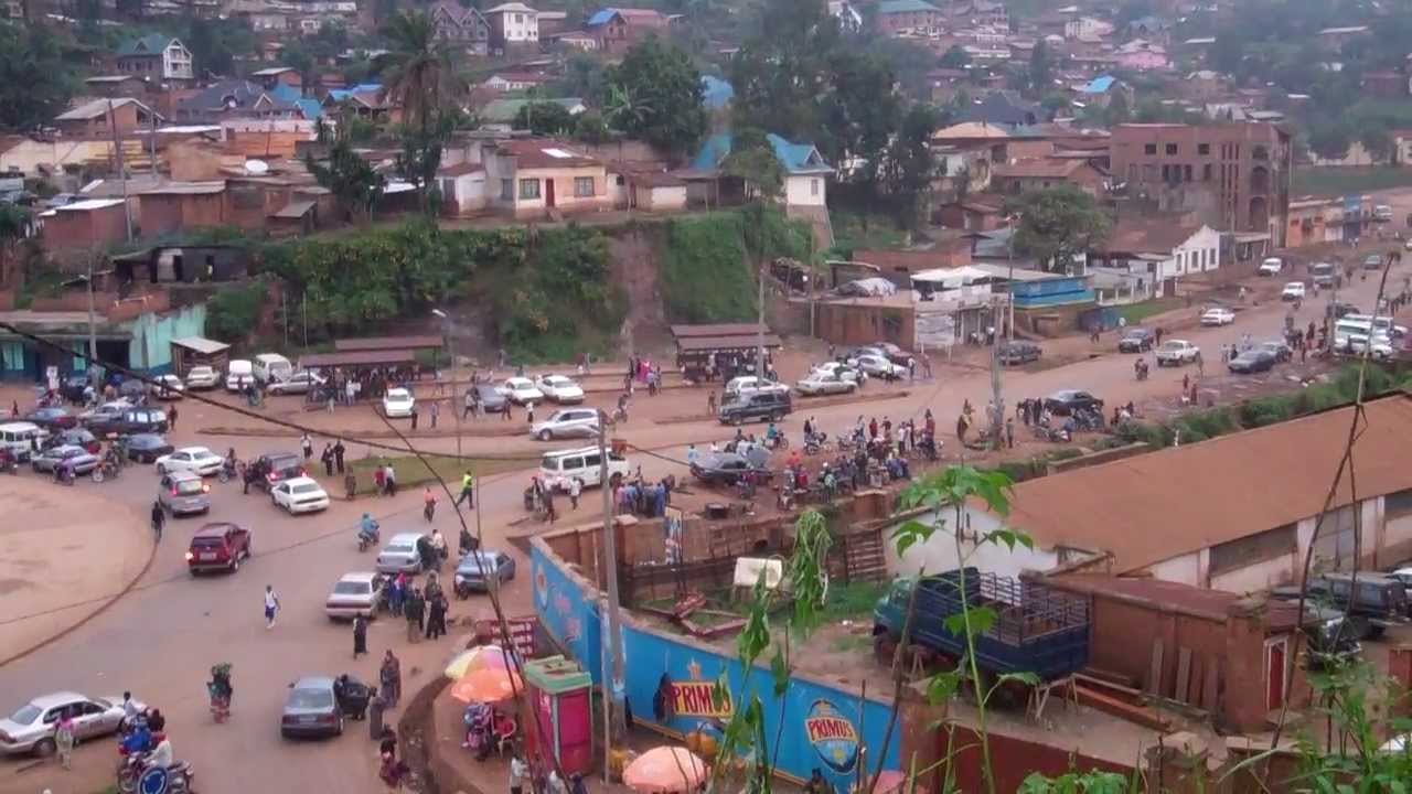 Bukavu buildings destroyed by war. - YouTube