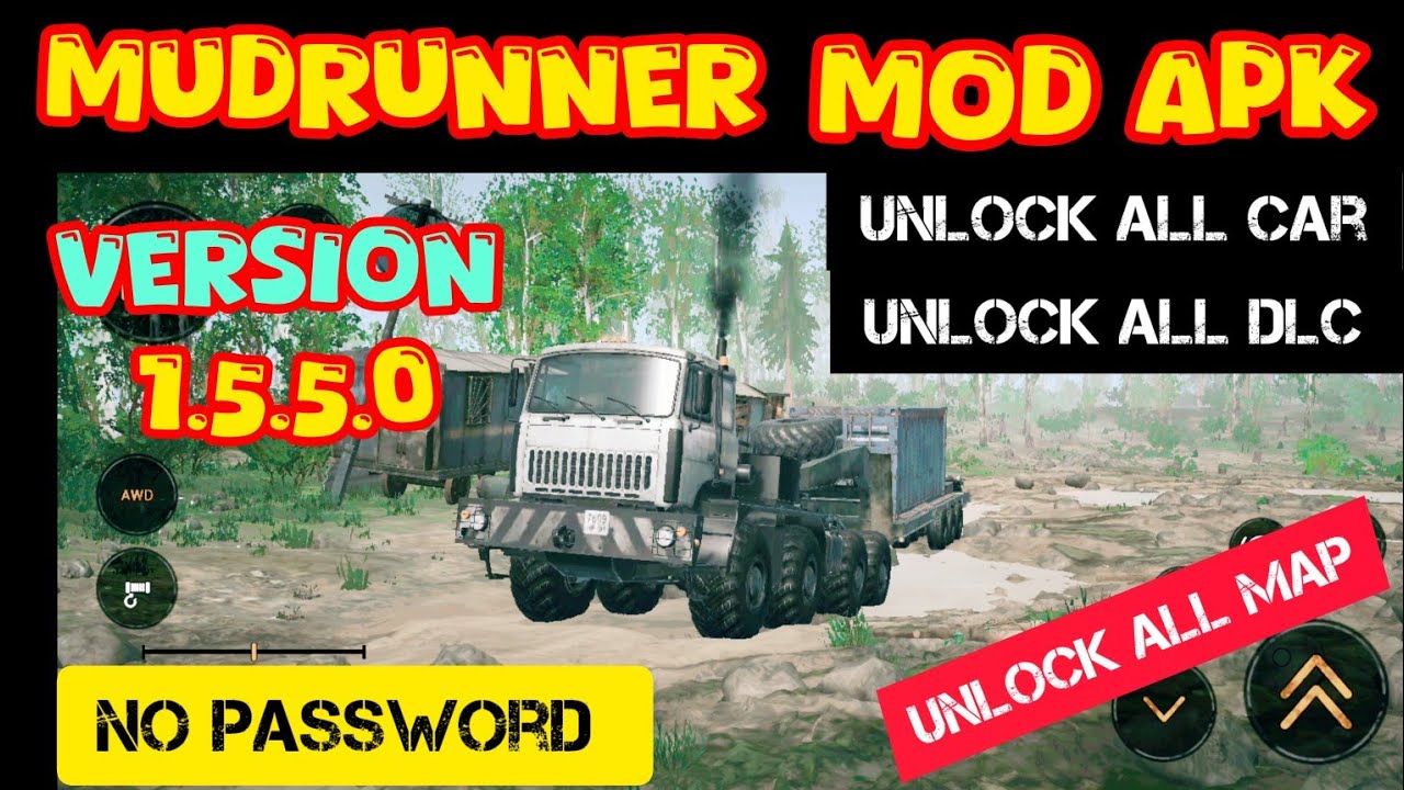 Mudrunner Mod Apk v1.5.5.0,Mod Menu.Unlock All Car+Map+Dlc,Mudrunner ...