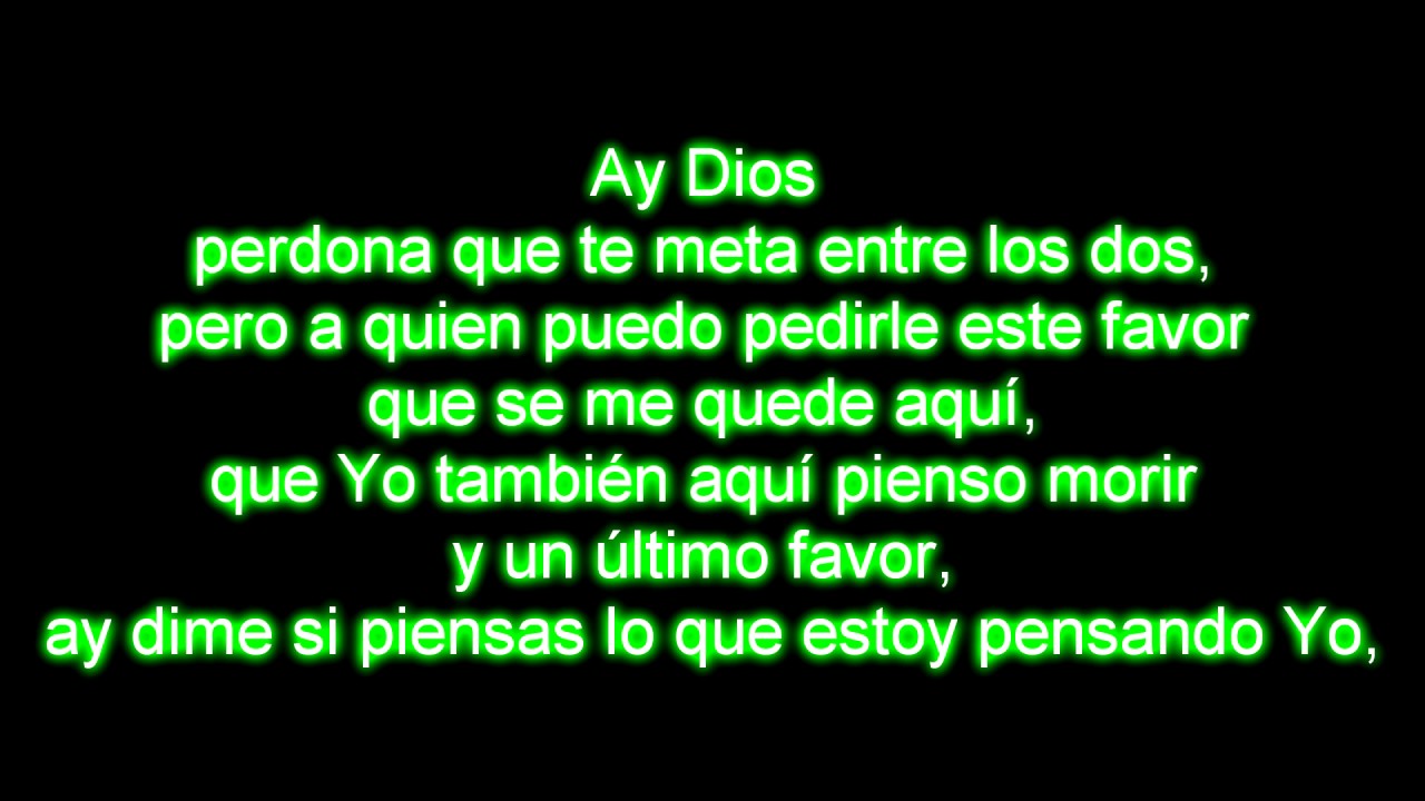 Ay Dios Franco de Vita (karaoke) - YouTube