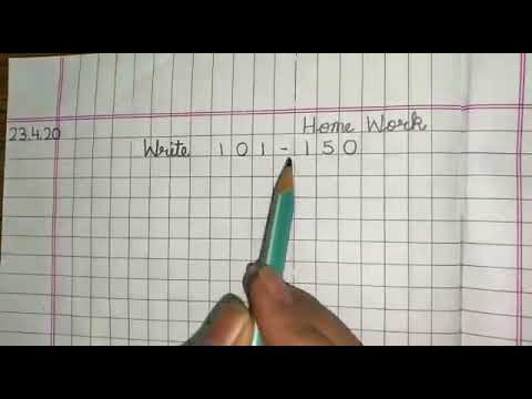 Forward counting 101-150 - YouTube