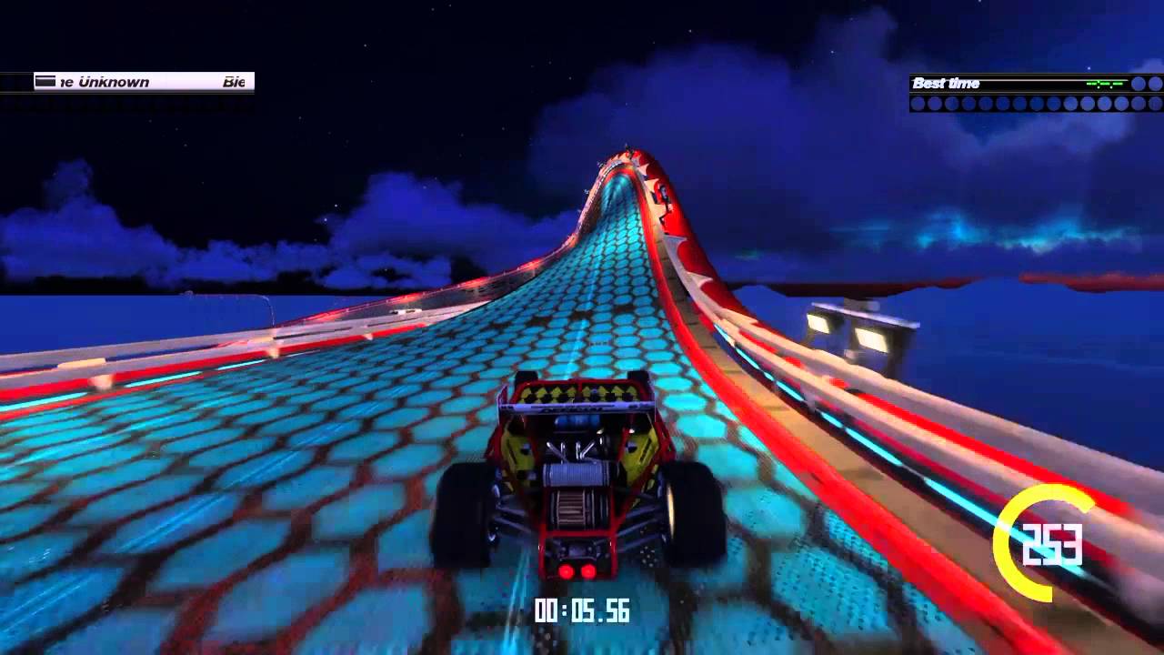 TrackMania Turbo Beta- (TrackBuilder) Big Blue Coaster - YouTube