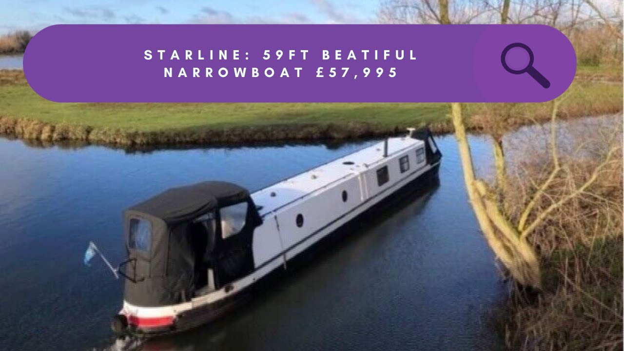 Beautiful 59ft Narrowboat For Sale - YouTube