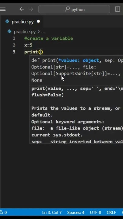 Create A Variable ☺🤒🧐python Pythonprogramming Coding Programming Code Coding Youtube