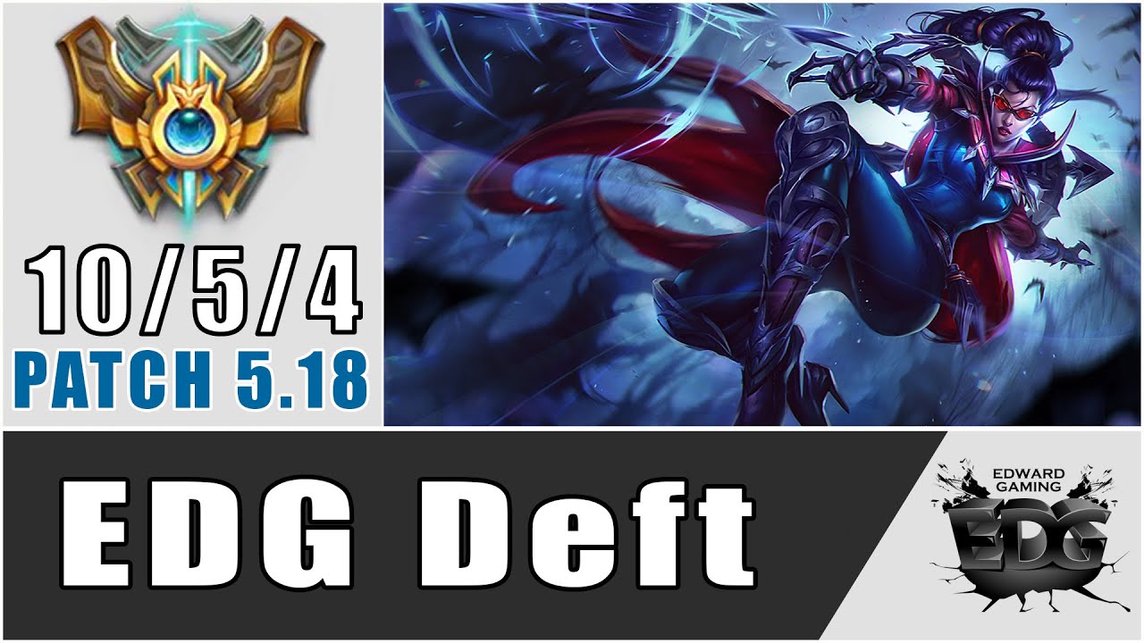 EDG Deft - Vayne vs Kalista - ADC - Season 5 - Patch 5.15 - KR SoloQ Challenger - YouTube