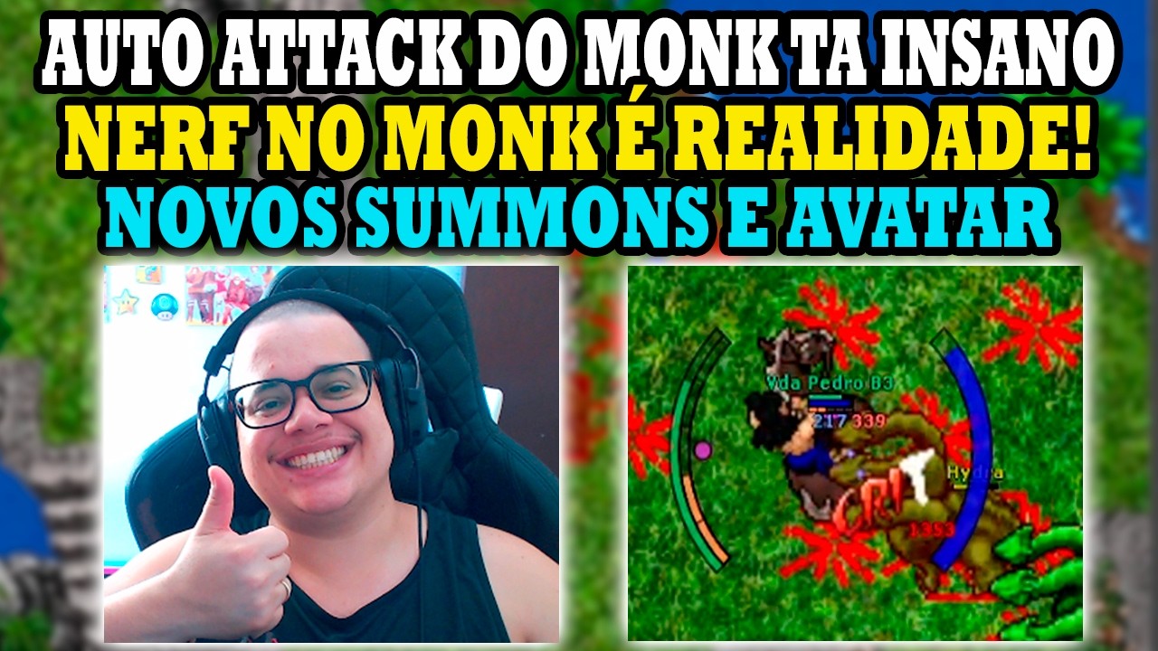 Tibia - Auto Attack do Monk ta Sinistro! Nerfs e Buffs chegando! Novos ...