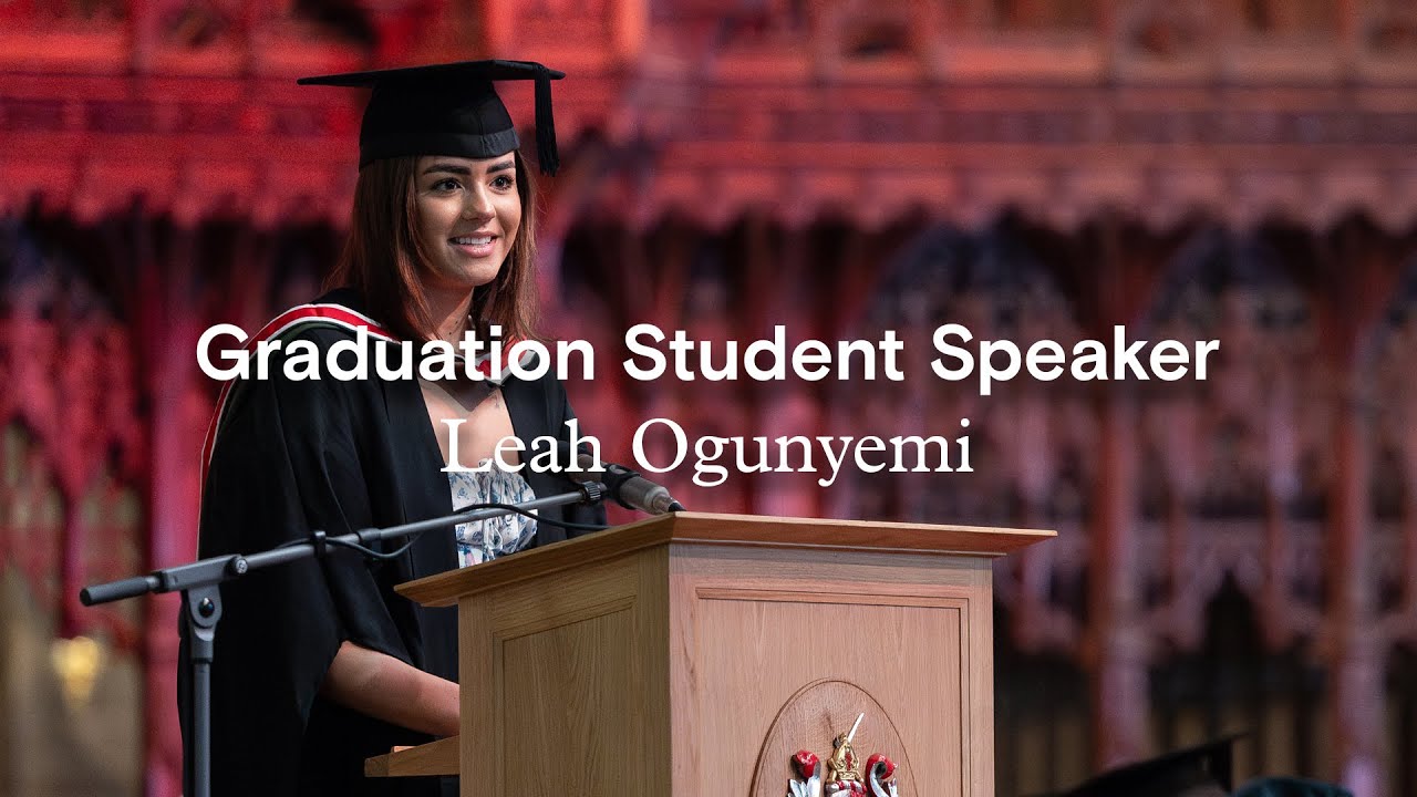 Leah Ogunyemi - Graduation Student Speaker - November 2024 - YouTube