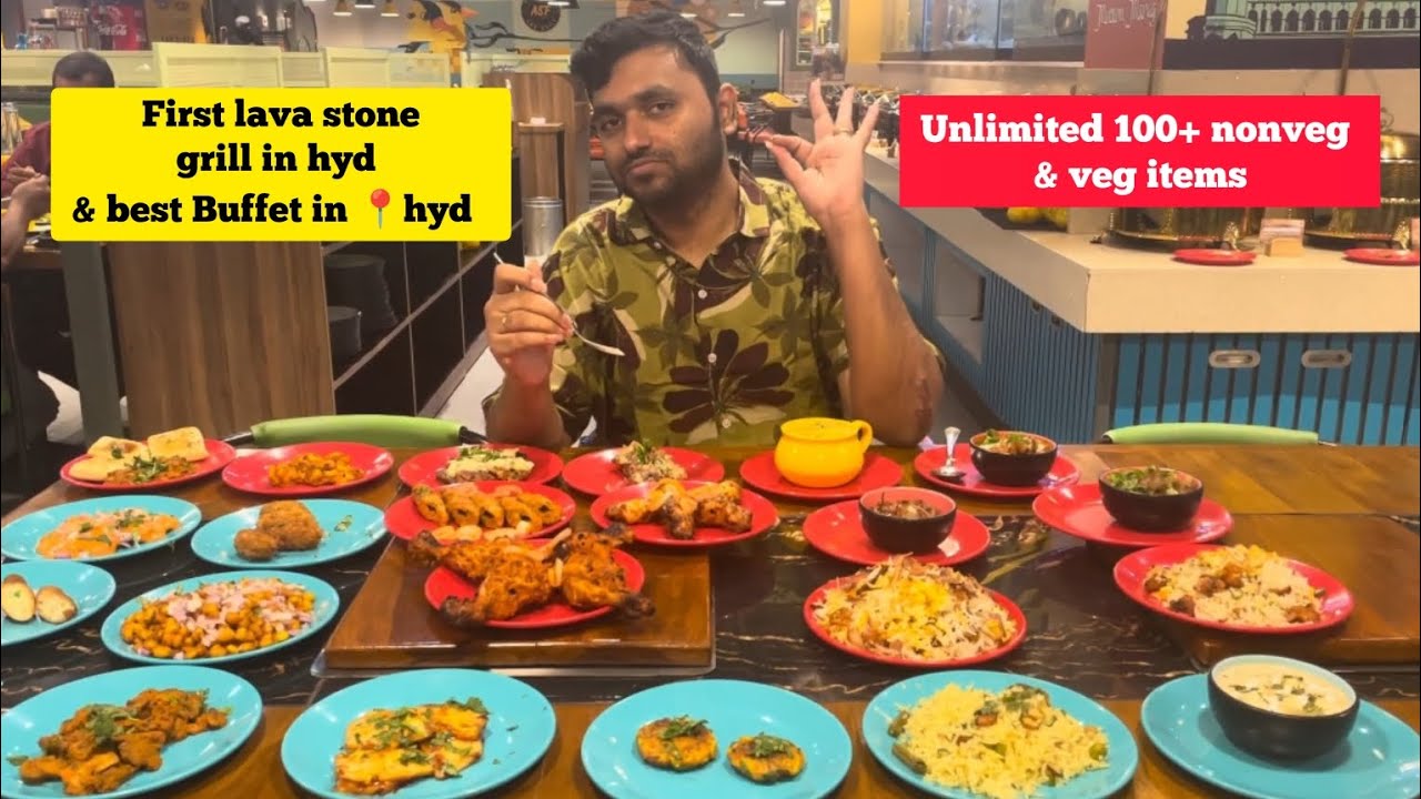 First lava stone grill in hyd & best Buffet in 📍hyd Unlimited 100 ...