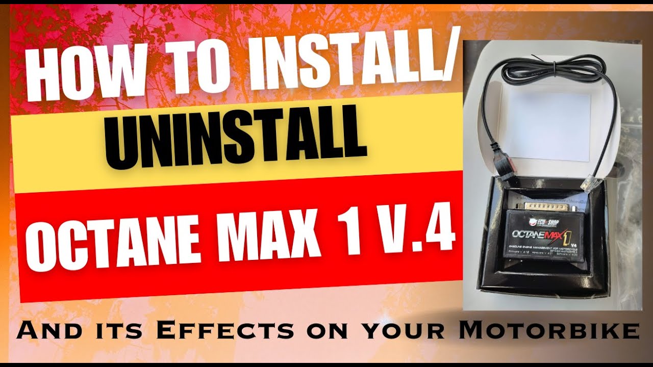 Honda PCX160: How to install/uninstall Octane Max1v.4 and its effects ...