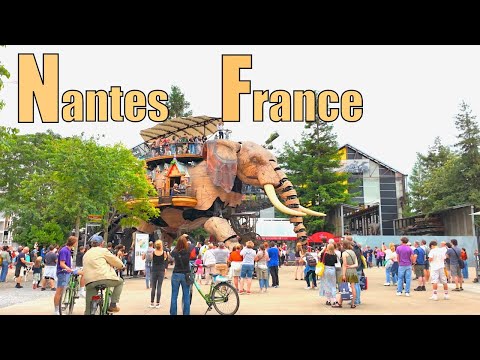 Nantes, France - A walk in Nantes France - Nantes city walk 4K HDR