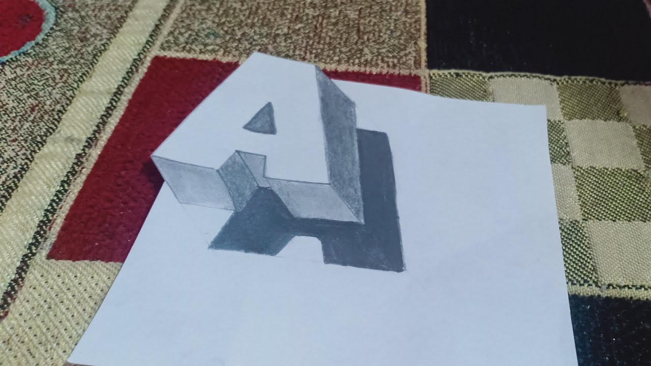 How to draw 3D letters | #easy #tutorial #3D - YouTube