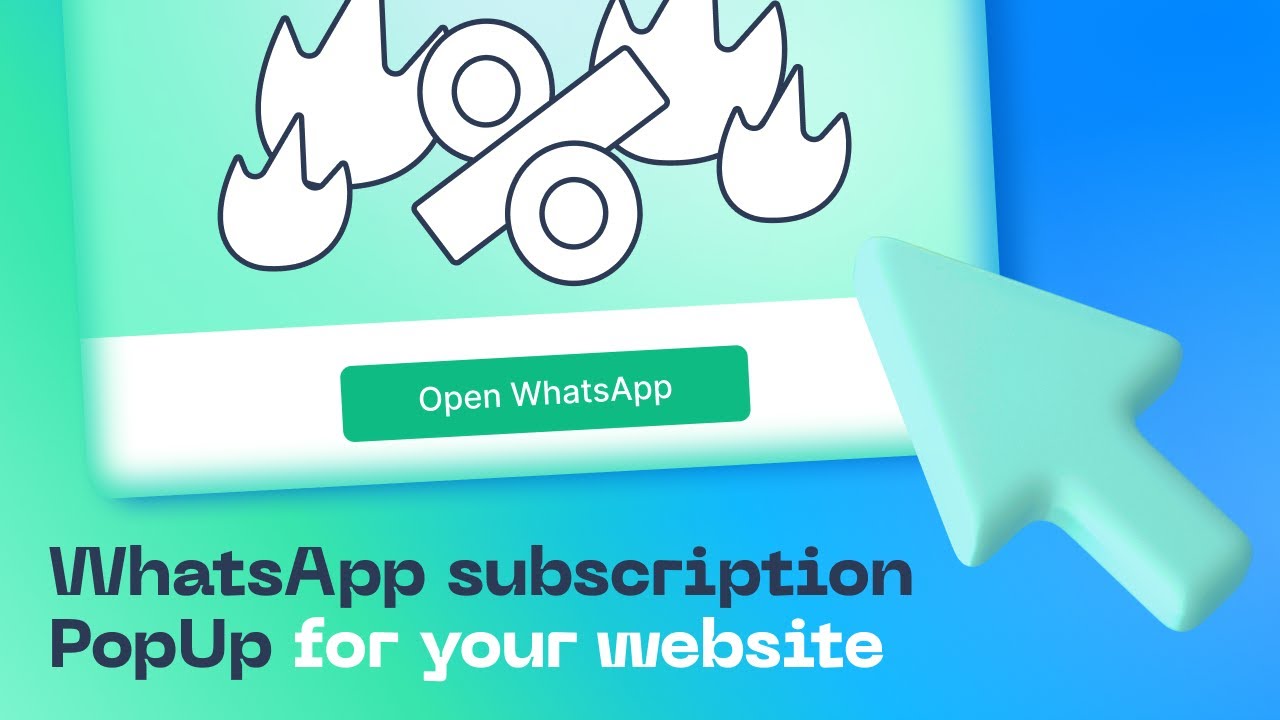 WhatsApp subscription PopUp for your website - YouTube