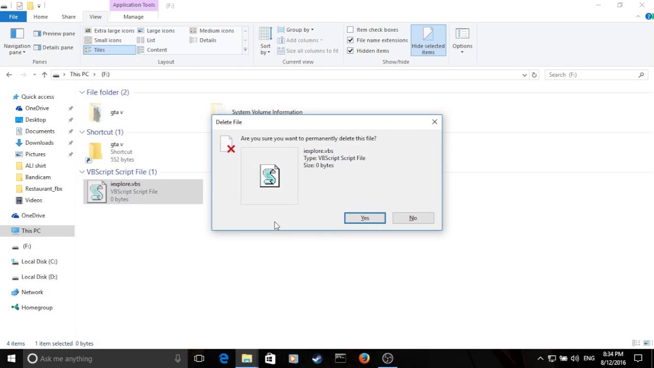 How To Remove Shortcut Virus Using CMD and Registry - YouTube