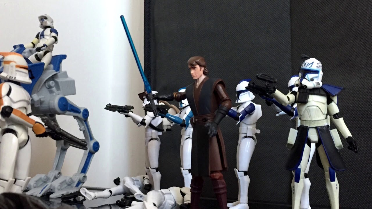 clone wars stop motion - YouTube
