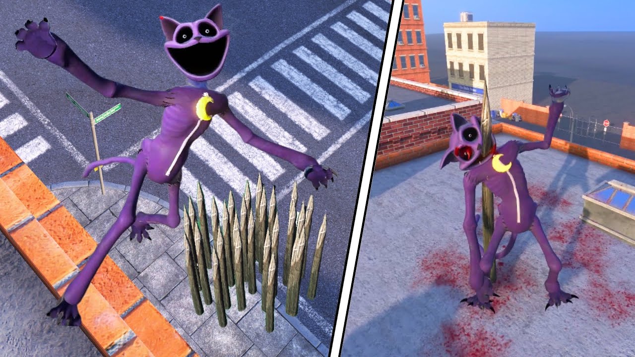 Poppy Playtime Catnap NPC Ragdolls Physics Compilation #102 ...