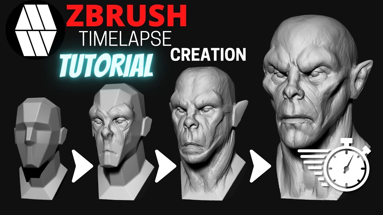 Zbrush Sculpting Zbrush Timelapse Zbrush Tutorial For Beginners