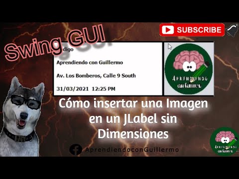 Swing GUI.- 😲 Cómo insertar IMAGEN en un JLabel sin DIMENSIONES 🤯 ...
